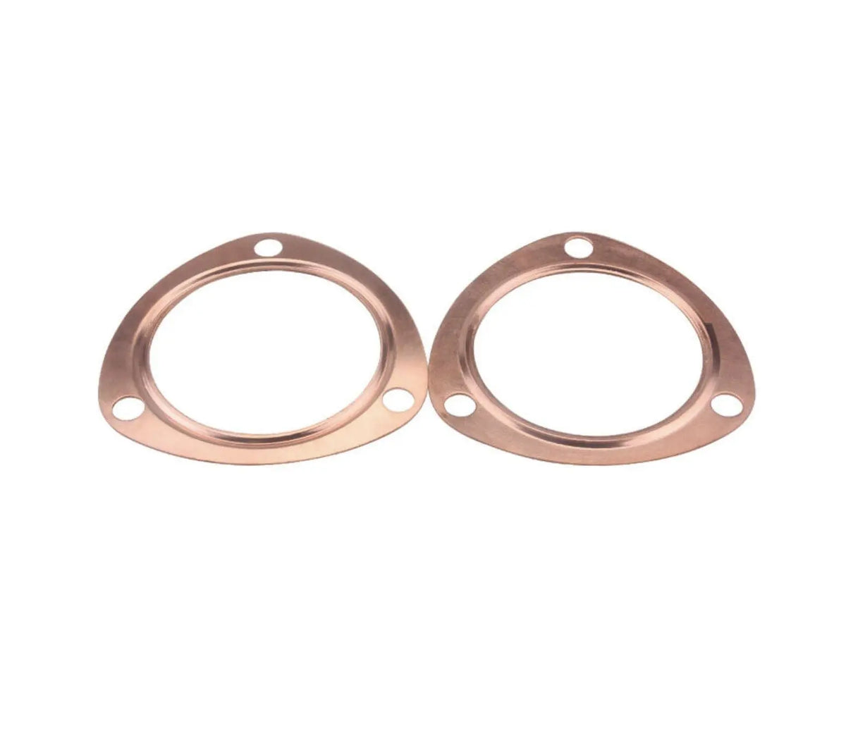 2 x 3" Inch Copper Header Exhaust Collector Gaskets Flanges Universal 3 ...