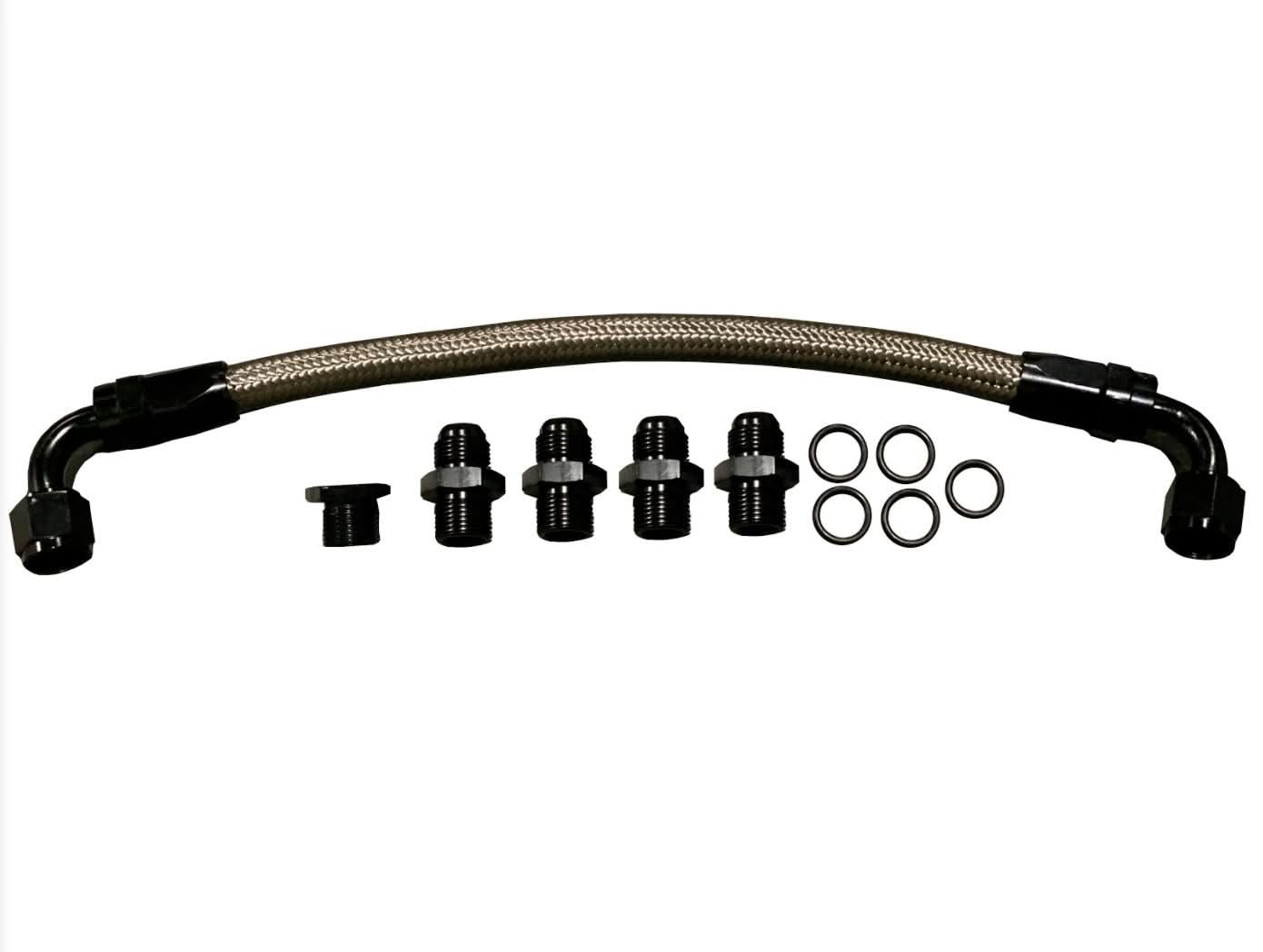 LS Crossover Fuel Line Kit -6AN -8AN S1 LS2 LS3 LS6 LS7 LSX V8 With Ad ...