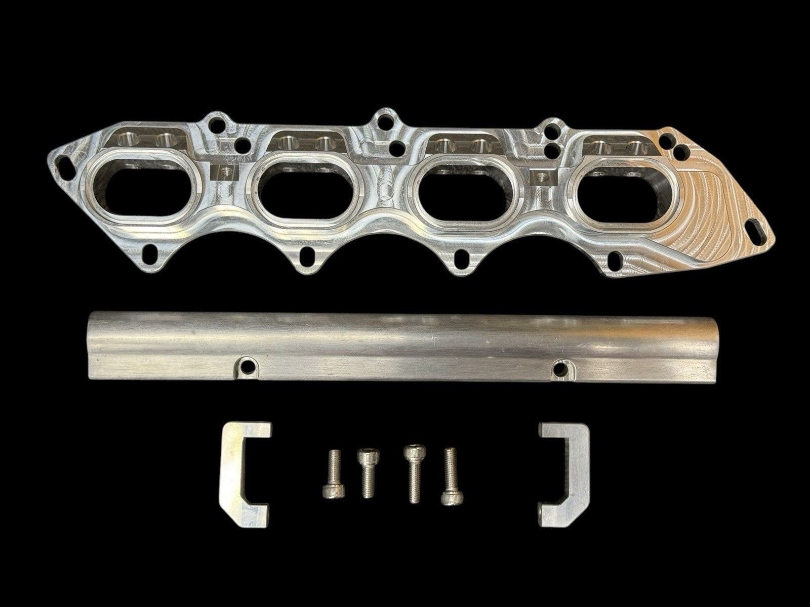 Billet B Series Intake Manifold Adapter Flange B16 B18 8 Injector 4 In ...