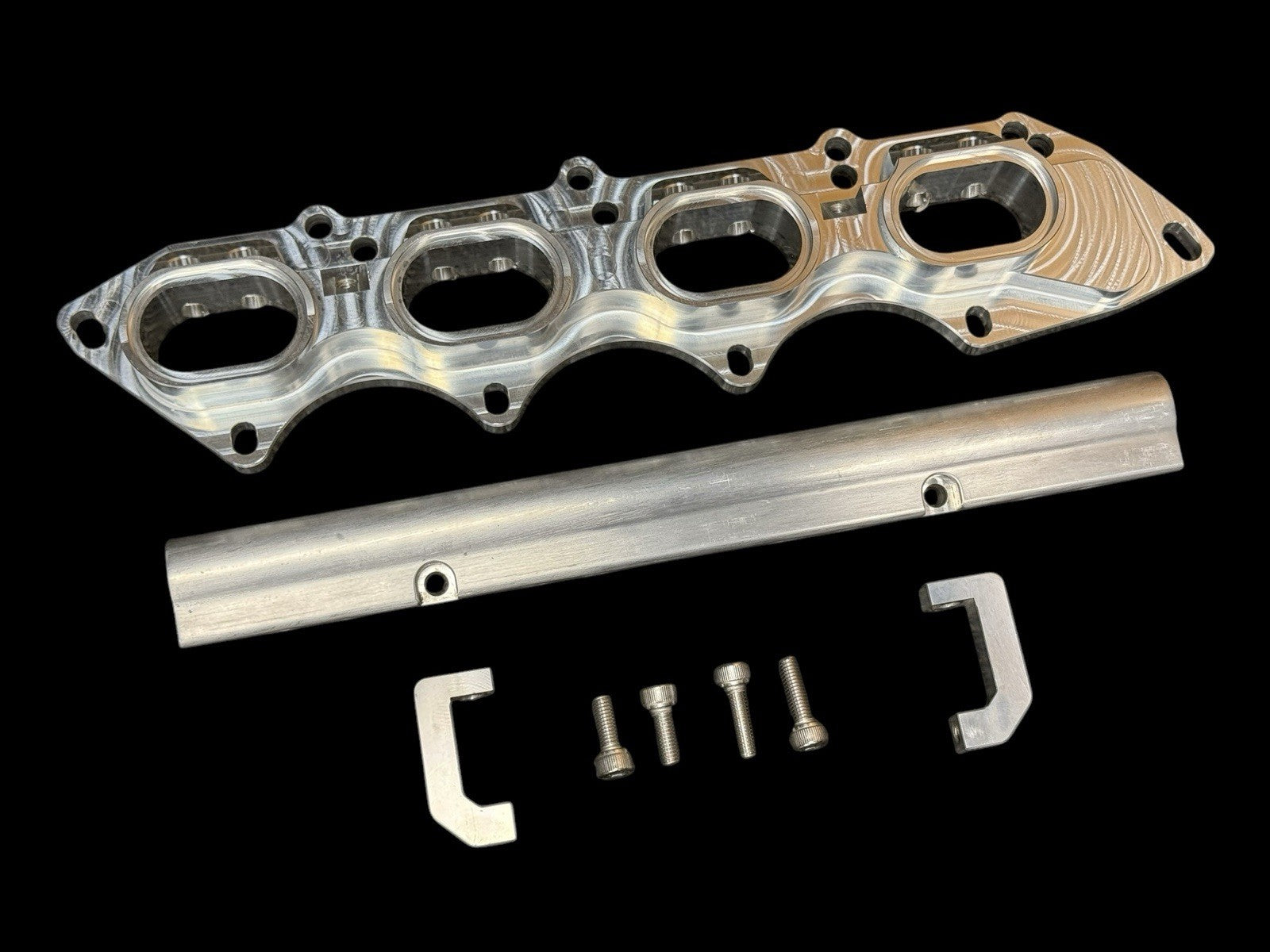 Billet B Series Intake Manifold Adapter Flange B16 B18 8 Injector 4 In ...