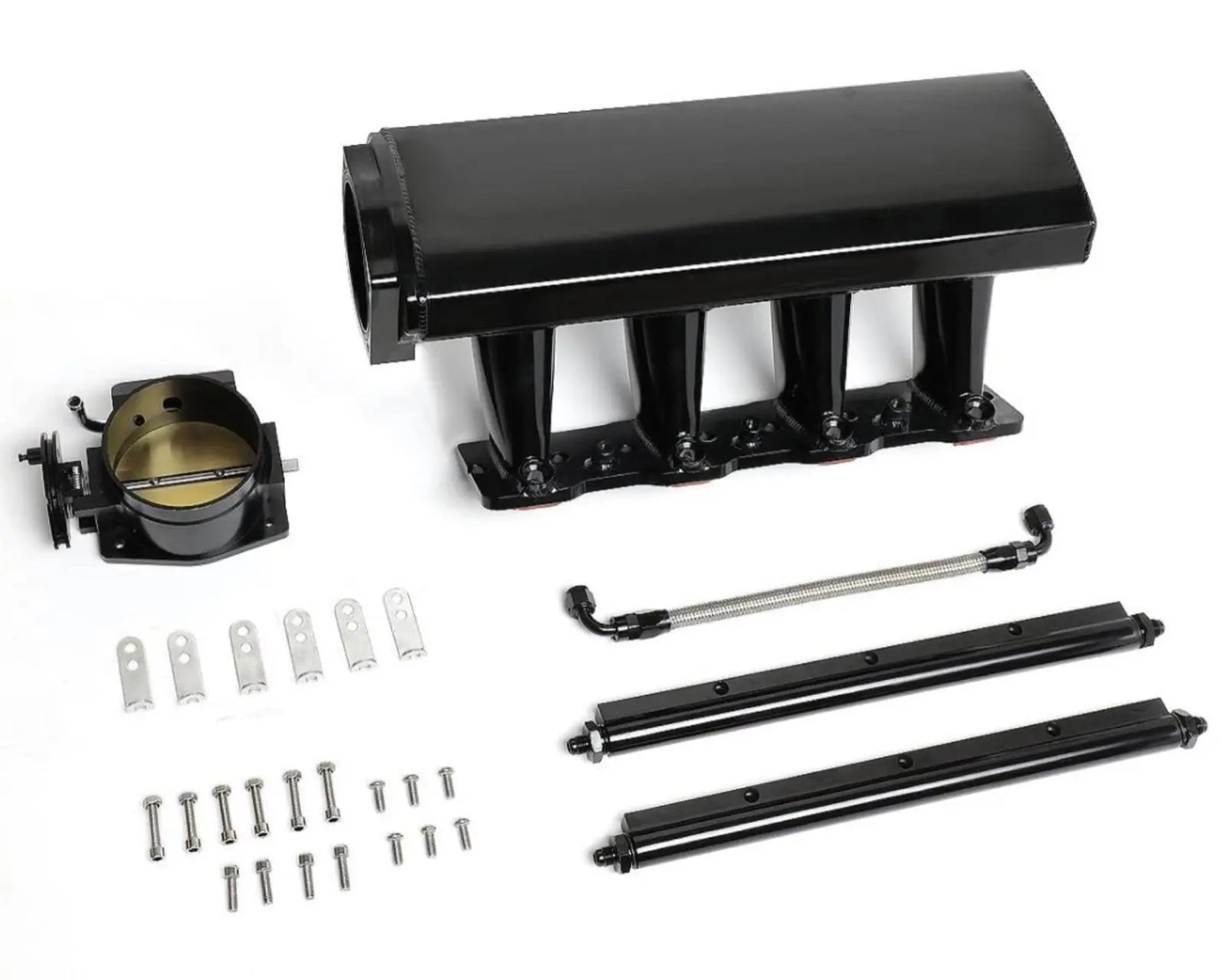 92MM LS LY6 L92 L99 Intake Manifold Throttle Body LS3 Sheet Metal Rect ...