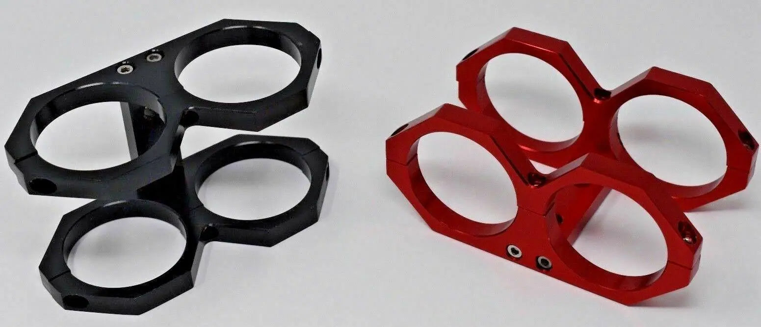 Billet Aluminum Dual Fuel Pump Clamp Cradle Mounting Bracket Fits 044 ...