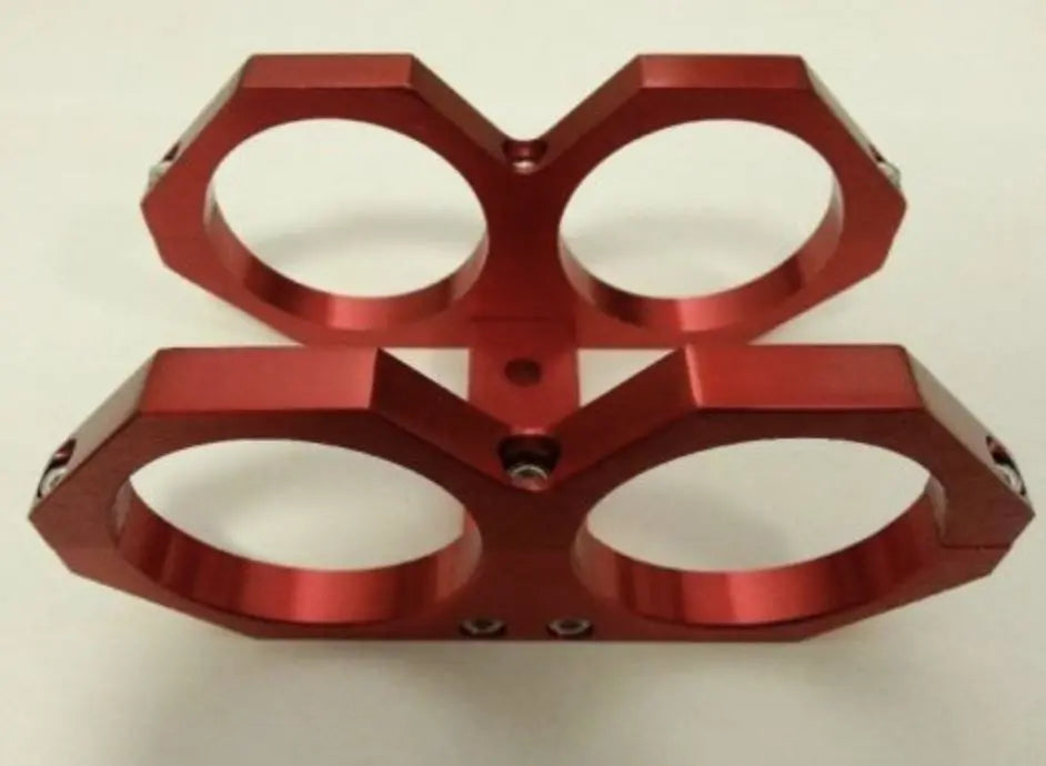 Billet Aluminum Dual Fuel Pump Clamp Cradle Mounting Bracket Fits 044 ...