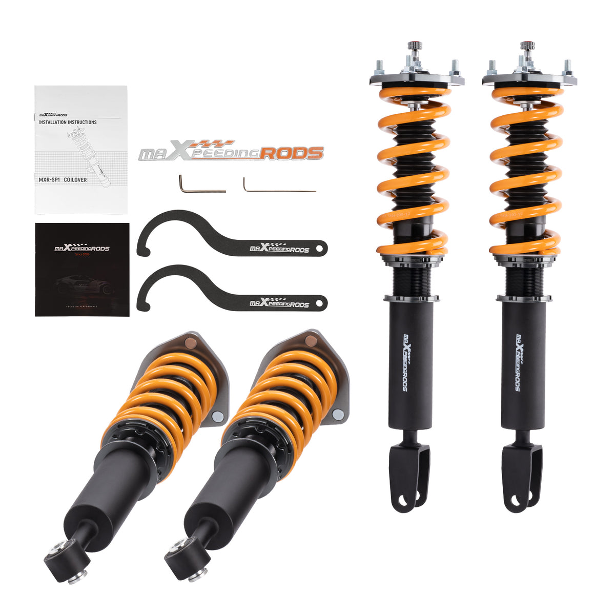 Lexus LS460 2007-2016 RWD Coilovers 24 Way Adjustable Struts Lowering ...