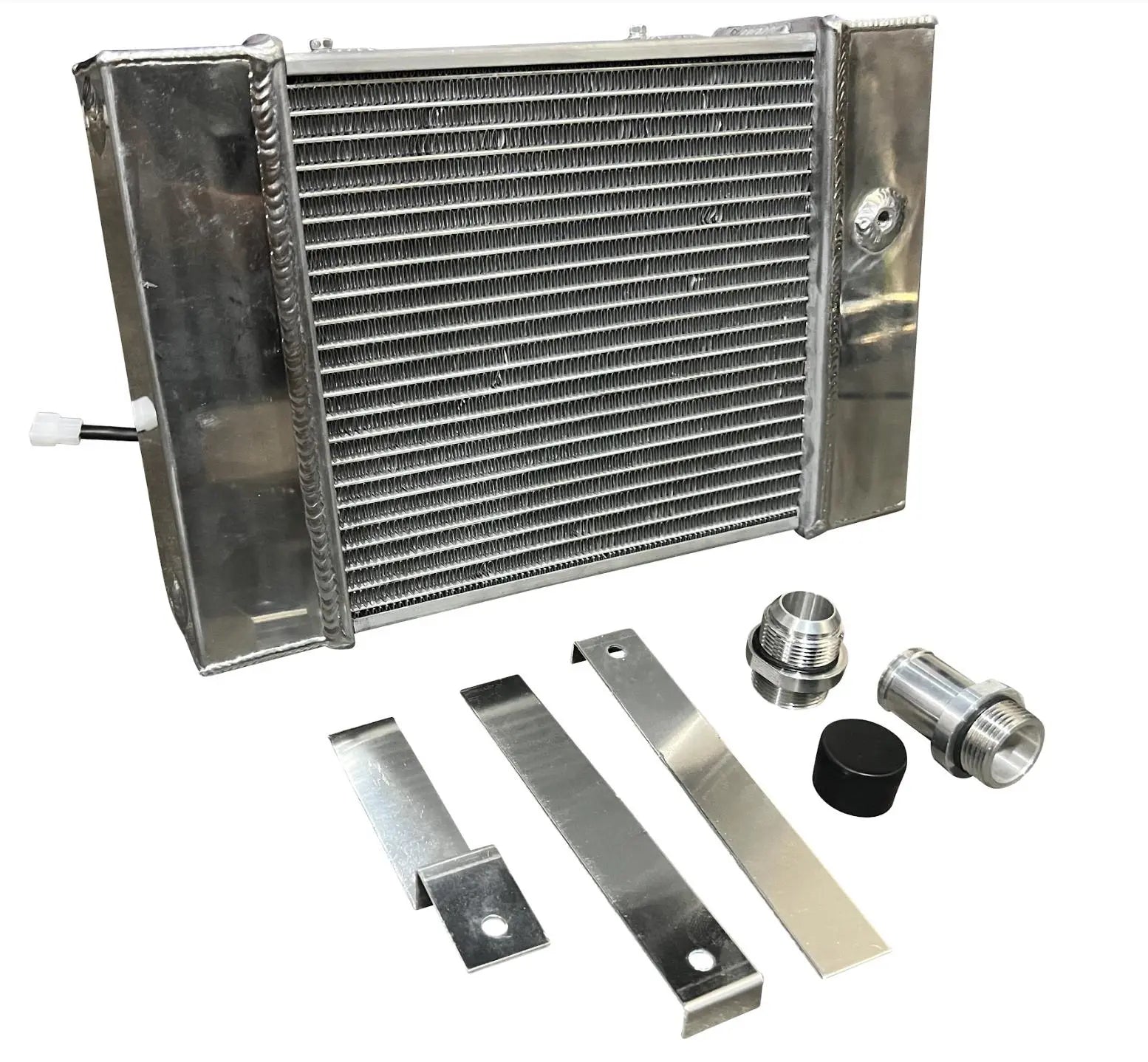 Half Size Compact Drag Coolant Radiator 1.25" 16AN | High Quality ...