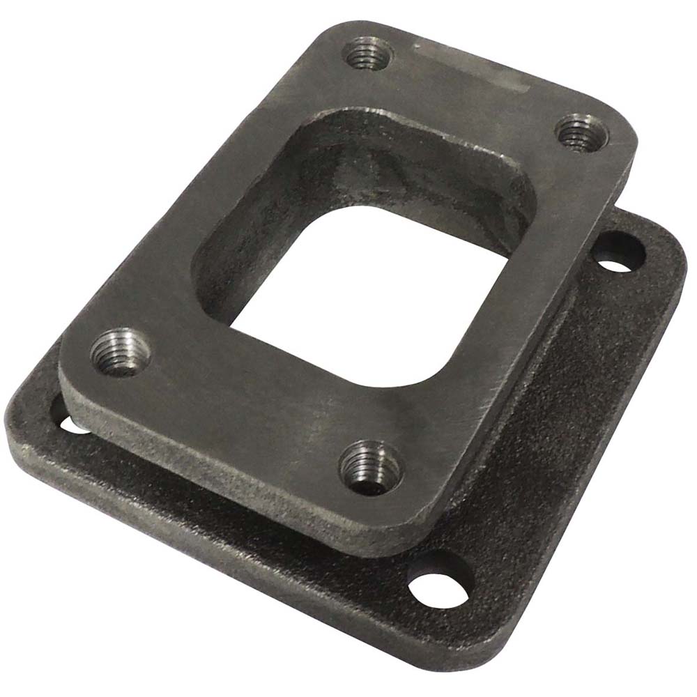 T4 for T3 cast iron flange turbocharger/turbo manifold adapter/convers ...