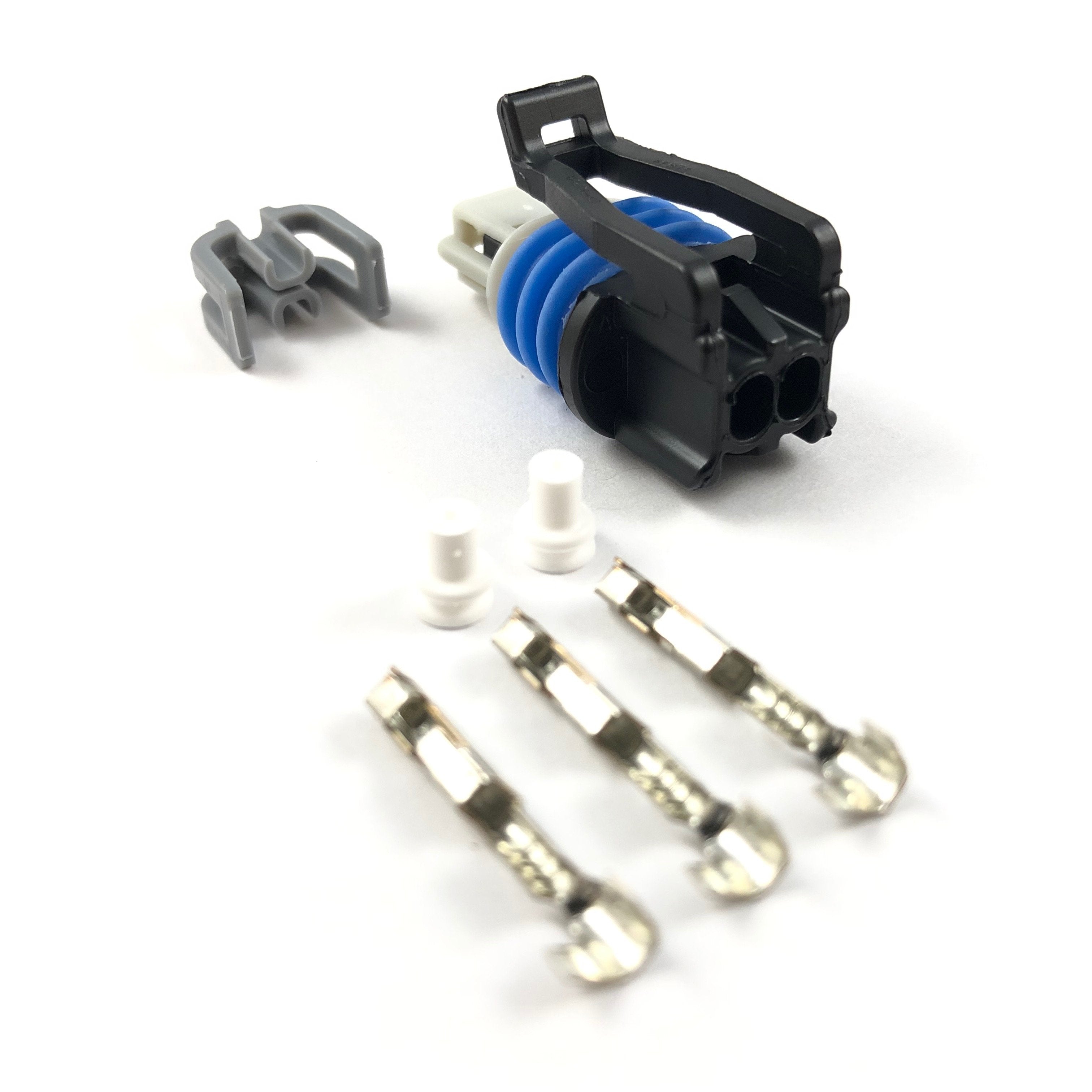 GM Delphi 2-Pin Intake Air Temp (IAT", "MAT) Sensor Connector Plug Kit ...